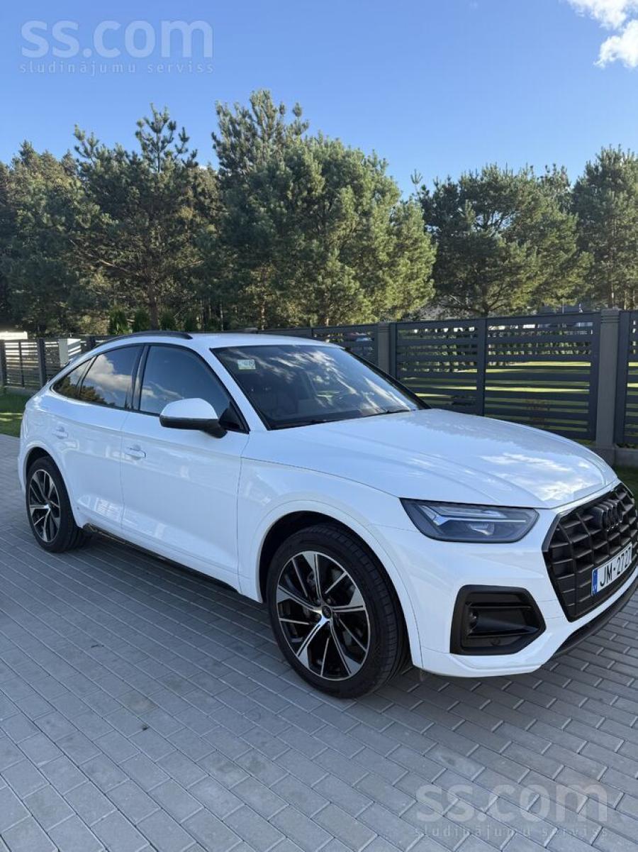 White Audi Q5 2025 in Riga, with an engine capacity of 2.00 L and mileage of 32 thousand km for 41500 €, photo 1 on AUTOMOTO.COM.LV