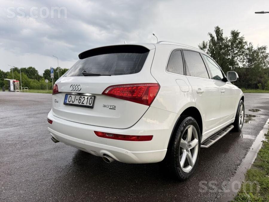 White Audi Q5 2008 in Daugavpils, with an engine capacity of 3.00 L and mileage of 215 thousand km for 9400 €, photo 3 on AUTOMOTO.COM.LV
