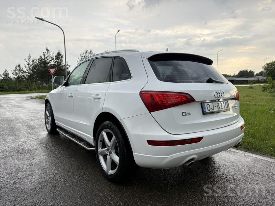 White Audi Q5 2008 in Daugavpils, with an engine capacity of 3.00 L and mileage of 215 thousand km for 9400 €, photo 5 on AUTOMOTO.COM.LV