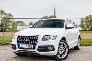White Audi Q5 2009 in Riga, with an engine capacity of 3.00 L and mileage of 345 thousand km for 10990 €, photo 1 on AUTOMOTO.COM.LV