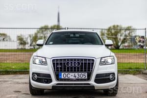 White Audi Q5 2009 in Riga, with an engine capacity of 3.00 L and mileage of 345 thousand km for 10990 €, photo 3 on AUTOMOTO.COM.LV