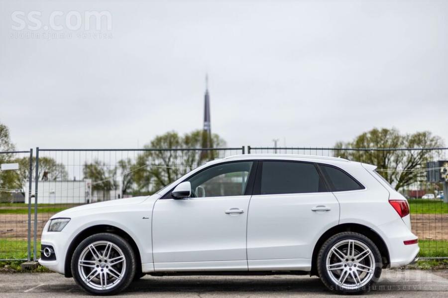 White Audi Q5 2009 in Riga, with an engine capacity of 3.00 L and mileage of 345 thousand km for 10990 €, photo 4 on AUTOMOTO.COM.LV