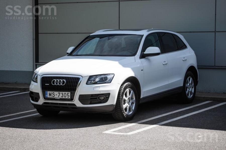 White Audi Q5 2010 in Riga, with an engine capacity of 3.00 L and mileage of 338 thousand km for 7490 €, photo 1 on AUTOMOTO.COM.LV