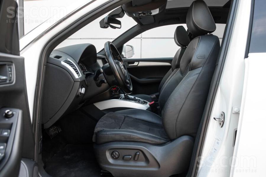 White Audi Q5 2010 in Riga, with an engine capacity of 3.00 L and mileage of 338 thousand km for 7490 €, photo 12 on AUTOMOTO.COM.LV