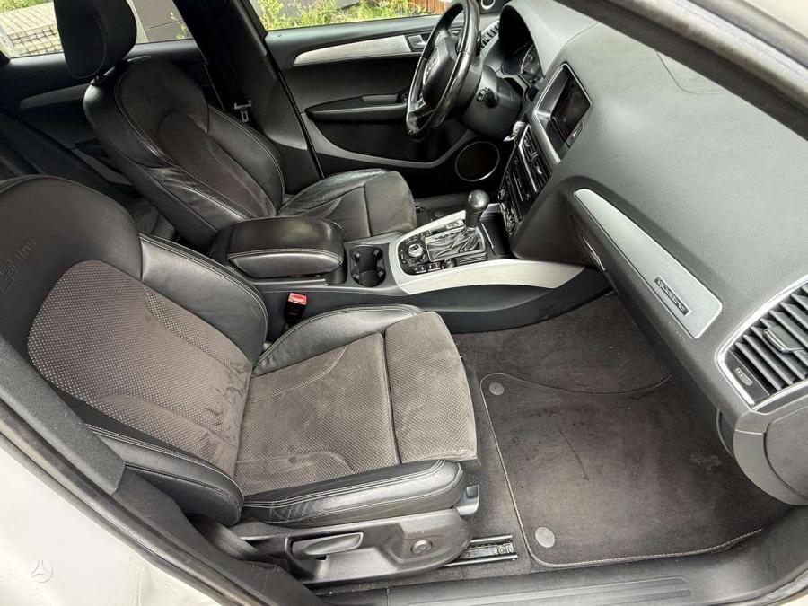 White Audi Q5 2010 in Taurage, with an engine capacity of 1.97 L and mileage of 233 thousand km for 8600 €, photo 14 on AUTOMOTO.COM.LV