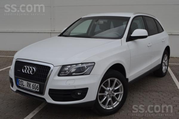White Audi Q5 2011 in Riga, with an engine capacity of 2.00 L and mileage of 212 thousand km for 10650 €, photo 1 on AUTOMOTO.COM.LV