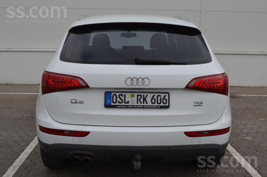 White Audi Q5 2011 in Riga, with an engine capacity of 2.00 L and mileage of 212 thousand km for 10650 €, photo 6 on AUTOMOTO.COM.LV