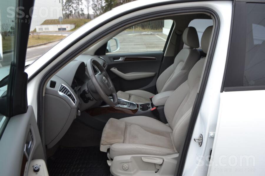 White Audi Q5 2011 in Riga, with an engine capacity of 2.00 L and mileage of 212 thousand km for 10650 €, photo 8 on AUTOMOTO.COM.LV