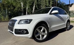 White Audi Q5 2011 in Utena, with an engine capacity of 1.97 L and mileage of 335 thousand km for 9700 €, photo  on AUTOMOTO.COM.LV
