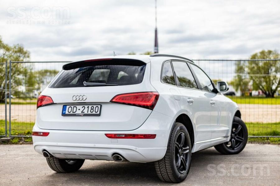 White Audi Q5 2012 in Riga, with an engine capacity of 3.00 L and mileage of 290 thousand km for 12590 €, photo 6 on AUTOMOTO.COM.LV