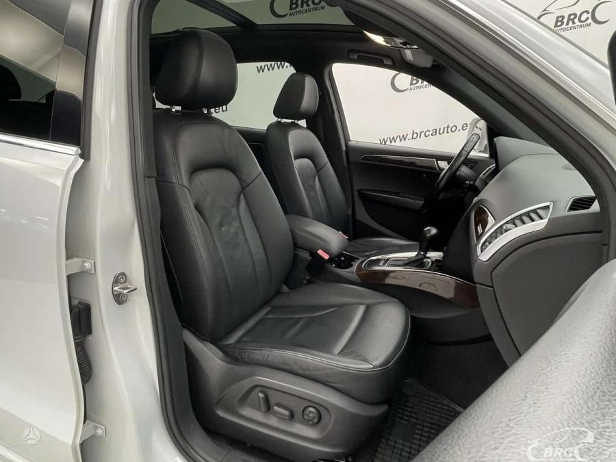 White Audi Q5 2012 in Vilnius, with an engine capacity of 1.98 L and mileage of 267 thousand km for 6900 €, photo 8 on AUTOMOTO.COM.LV