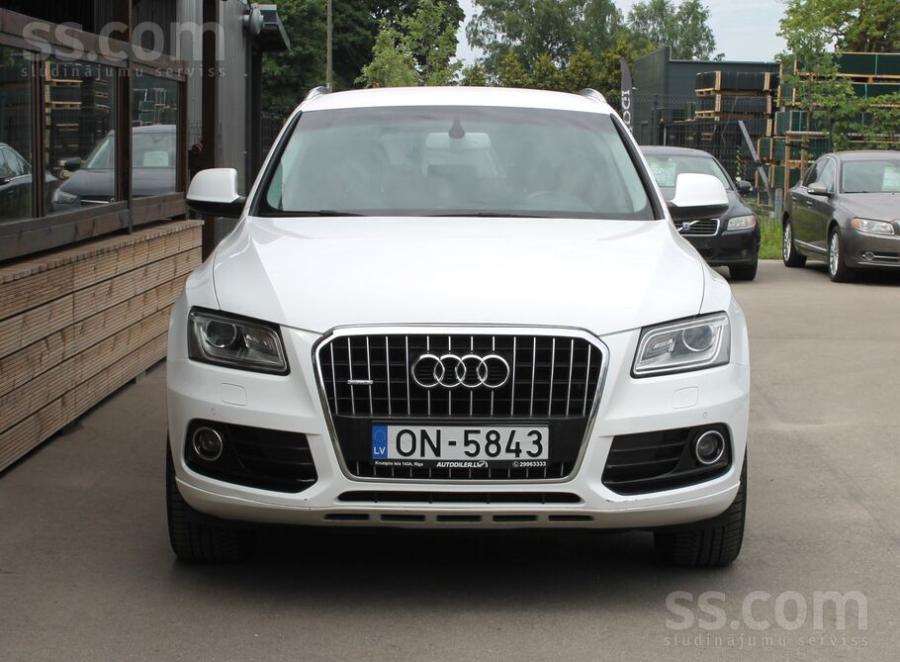 White Audi Q5 2012 in Riga, with an engine capacity of 3.00 L and mileage of 0 thousand km for 11900 €, photo 5 on AUTOMOTO.COM.LV