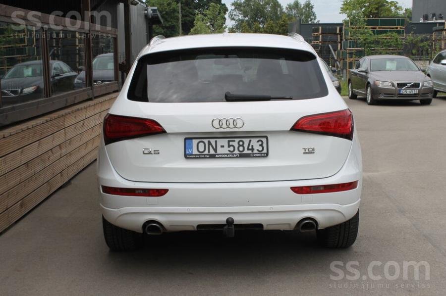 White Audi Q5 2012 in Riga, with an engine capacity of 3.00 L and mileage of 0 thousand km for 11900 €, photo 7 on AUTOMOTO.COM.LV
