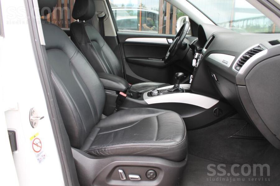 White Audi Q5 2012 in Riga, with an engine capacity of 3.00 L and mileage of 0 thousand km for 11900 €, photo 13 on AUTOMOTO.COM.LV