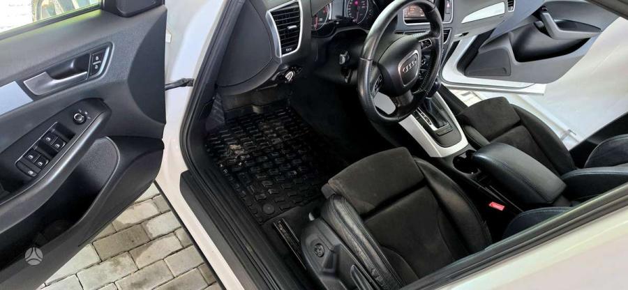 White Audi Q5 2012 in Prienai, with an engine capacity of 1.97 L and mileage of 361 thousand km for 7750 €, photo 13 on AUTOMOTO.COM.LV