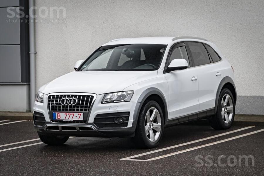 White Audi Q5 2012 in Riga, with an engine capacity of 2.00 L and mileage of 189 thousand km for 12250 €, photo 1 on AUTOMOTO.COM.LV