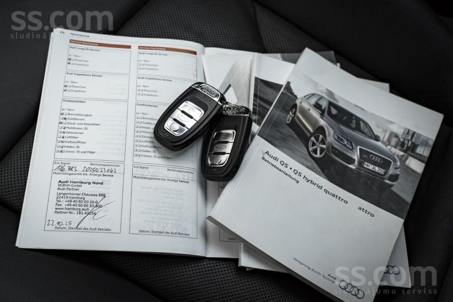 White Audi Q5 2012 in Riga, with an engine capacity of 2.00 L and mileage of 189 thousand km for 12250 €, photo 28 on AUTOMOTO.COM.LV