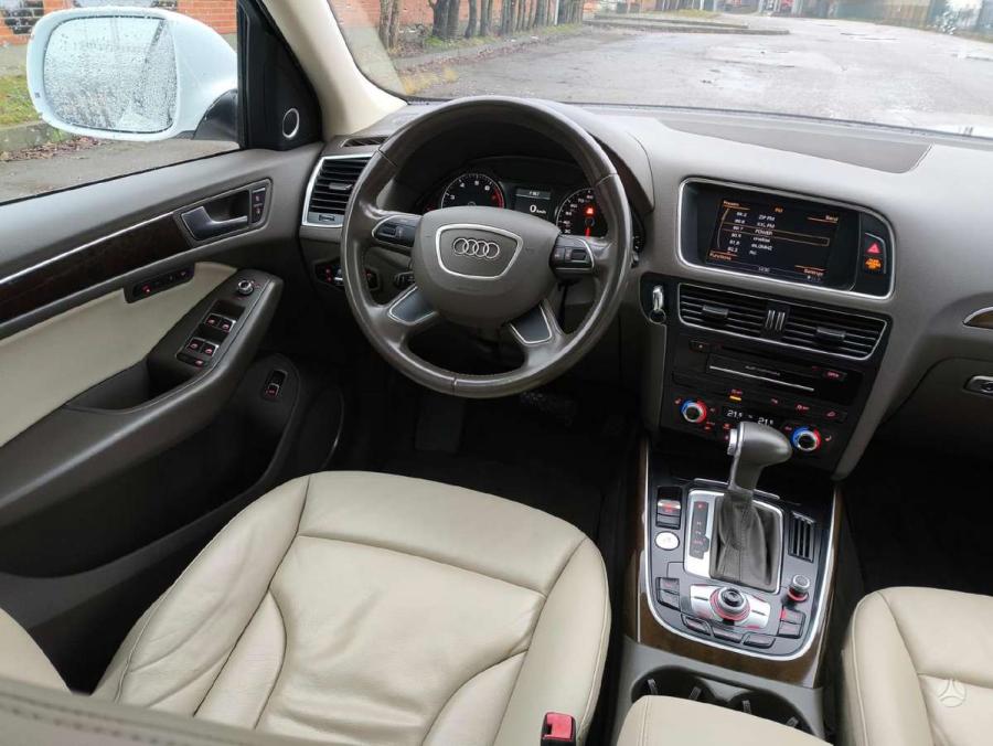 White Audi Q5 2013 in Siauliai, with an engine capacity of 3.00 L and mileage of 233 thousand km for 8600 €, photo 10 on AUTOMOTO.COM.LV