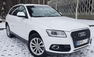 Balts Audi Q5 2013 Viļņa, ar dzinēja tilpumu 2.97 L un nobraukumu 300 tūkst. km par 8700 €, foto  vietnē AUTOMOTO.COM.LV