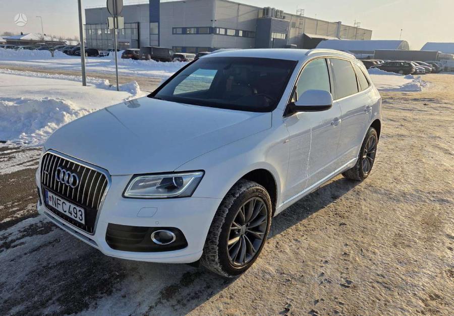 White Audi Q5 2013 in Panevezys, with an engine capacity of 1.97 L and mileage of 296 thousand km for 12015 €, photo 1 on AUTOMOTO.COM.LV