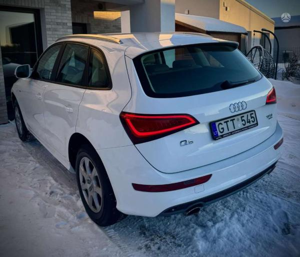 White Audi Q5 2013 in Vilnius, with an engine capacity of 1.98 L and mileage of 117 thousand km for 9900 €, photo 9 on AUTOMOTO.COM.LV
