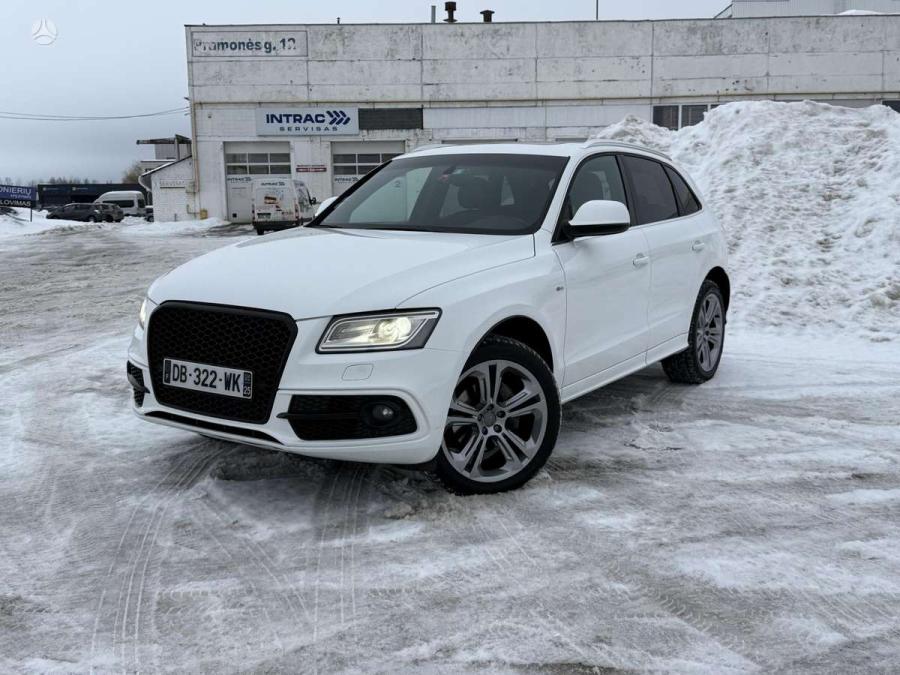 White Audi Q5 2013 in Panevezys, with an engine capacity of 1.97 L and mileage of 186 thousand km for 13990 €, photo 1 on AUTOMOTO.COM.LV