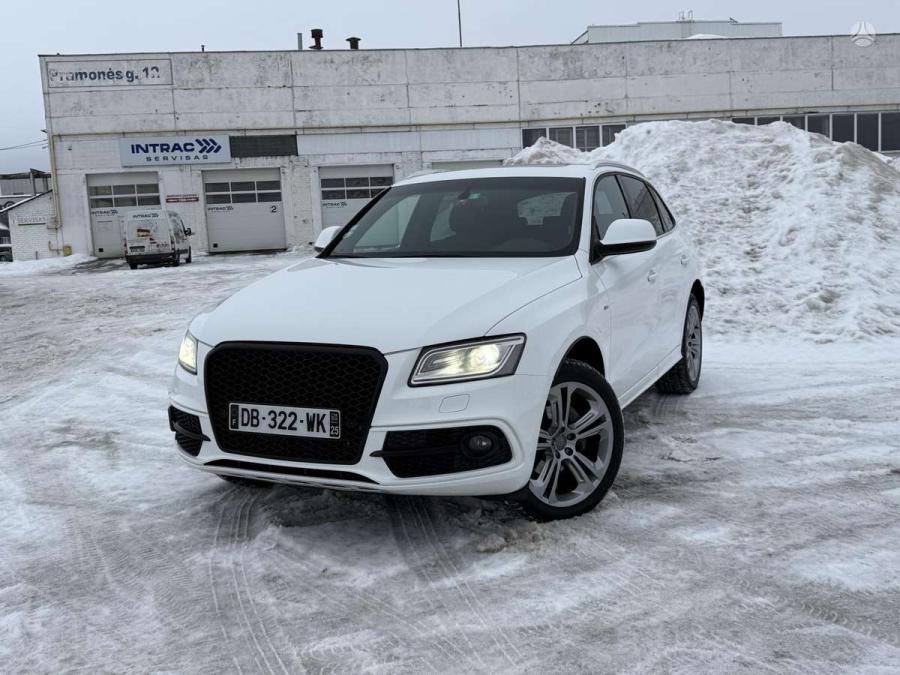 White Audi Q5 2013 in Panevezys, with an engine capacity of 1.97 L and mileage of 186 thousand km for 13990 €, photo 3 on AUTOMOTO.COM.LV