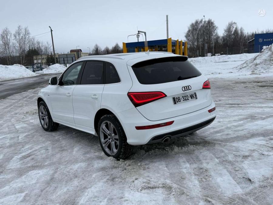 White Audi Q5 2013 in Panevezys, with an engine capacity of 1.97 L and mileage of 186 thousand km for 13990 €, photo 11 on AUTOMOTO.COM.LV