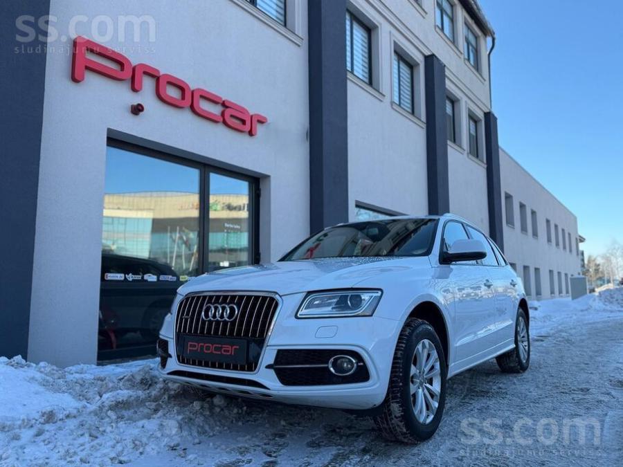 White Audi Q5 2013 in Riga, with an engine capacity of 2.00 L and mileage of 136 thousand km for 11900 €, photo 1 on AUTOMOTO.COM.LV