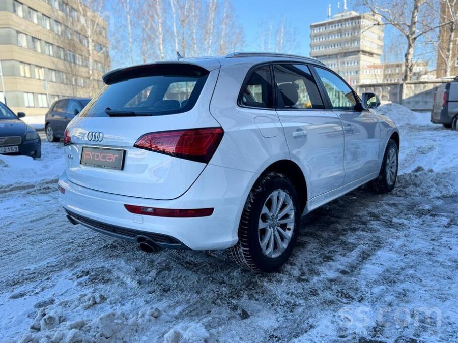 White Audi Q5 2013 in Riga, with an engine capacity of 2.00 L and mileage of 136 thousand km for 11900 €, photo 6 on AUTOMOTO.COM.LV