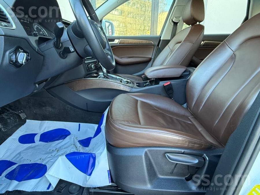 White Audi Q5 2013 in Riga, with an engine capacity of 2.00 L and mileage of 136 thousand km for 11900 €, photo 10 on AUTOMOTO.COM.LV