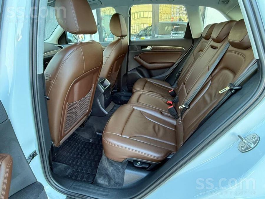 White Audi Q5 2013 in Riga, with an engine capacity of 2.00 L and mileage of 136 thousand km for 11900 €, photo 12 on AUTOMOTO.COM.LV