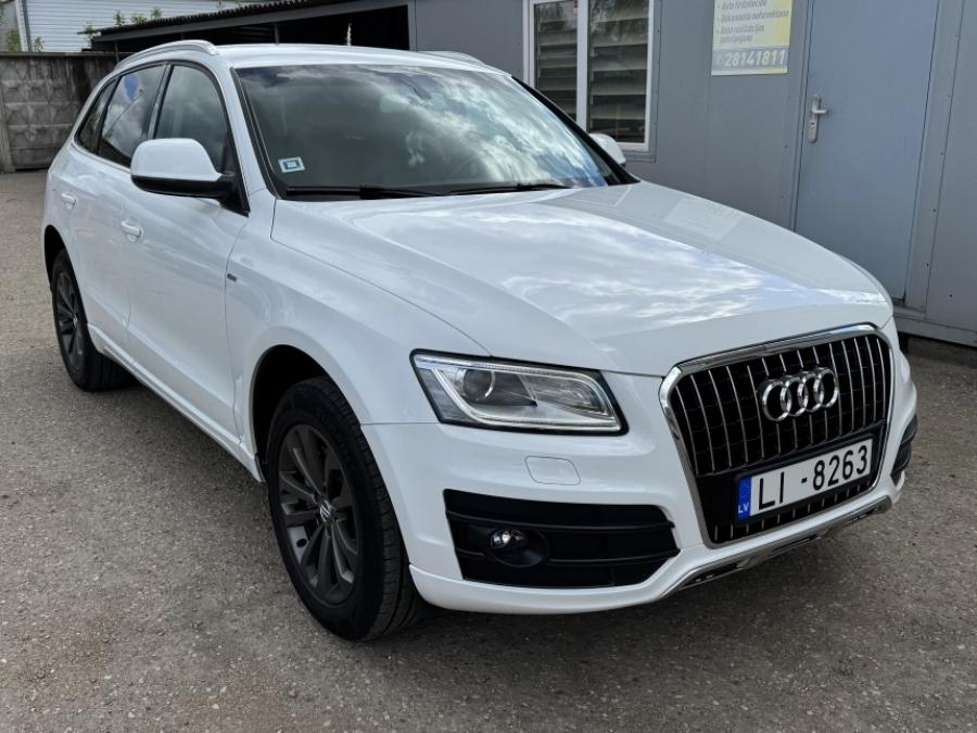 White Audi Q5 2013 in Riga, with an engine capacity of 2.00 L and mileage of 267 thousand km for 14000 €, photo 1 on AUTOMOTO.COM.LV