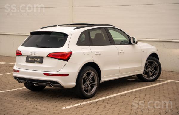 White Audi Q5 2013 in Riga, with an engine capacity of 3.00 L and mileage of 254 thousand km for 13990 €, photo 8 on AUTOMOTO.COM.LV