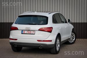 White Audi Q5 2013 in Talsi, with an engine capacity of 3.00 L and mileage of 280 thousand km for 13950 €, photo 8 on AUTOMOTO.COM.LV