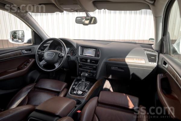 White Audi Q5 2013 in Talsi, with an engine capacity of 3.00 L and mileage of 280 thousand km for 13950 €, photo 8 on AUTOMOTO.COM.LV
