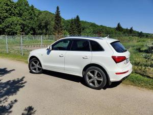White Audi Q5 2013 in Kaunas, with an engine capacity of 3.00 L and mileage of 243 thousand km for 9950 €, photo 4 on AUTOMOTO.COM.LV
