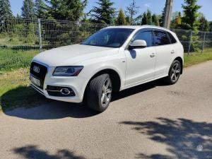 White Audi Q5 2013 in Kaunas, with an engine capacity of 3.00 L and mileage of 243 thousand km for 9950 €, photo 5 on AUTOMOTO.COM.LV