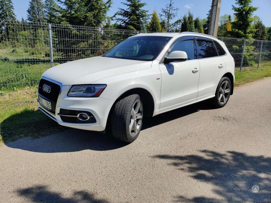 White Audi Q5 2013 in Kaunas, with an engine capacity of 3.00 L and mileage of 243 thousand km for 9950 €, photo 5 on AUTOMOTO.COM.LV