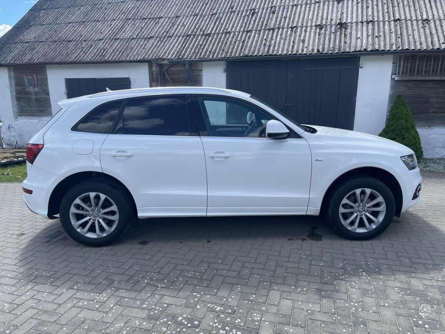 White Audi Q5 2013 in Lazdijai, with an engine capacity of 1.97 L and mileage of 193 thousand km for 13800 €, photo 8 on AUTOMOTO.COM.LV