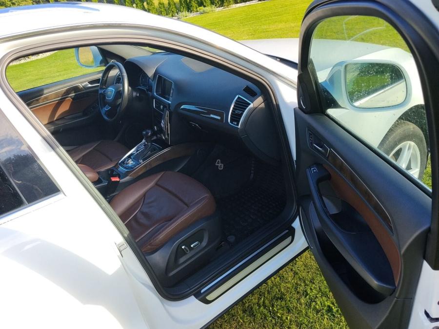 White Audi Q5 2013 in Marijampole, with an engine capacity of 2.00 L and mileage of 225 thousand km for 8500 €, photo 17 on AUTOMOTO.COM.LV