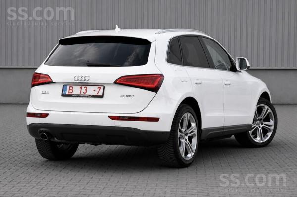 White Audi Q5 2013 in Tukums, with an engine capacity of 2.00 L and mileage of 267 thousand km for 11500 €, photo 4 on AUTOMOTO.COM.LV