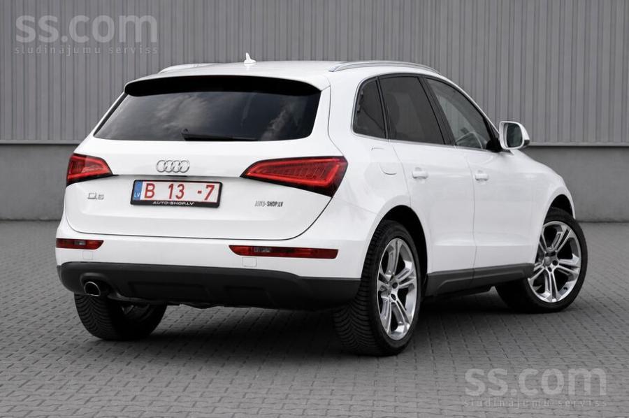 White Audi Q5 2013 in Tukums, with an engine capacity of 2.00 L and mileage of 267 thousand km for 11500 €, photo 4 on AUTOMOTO.COM.LV