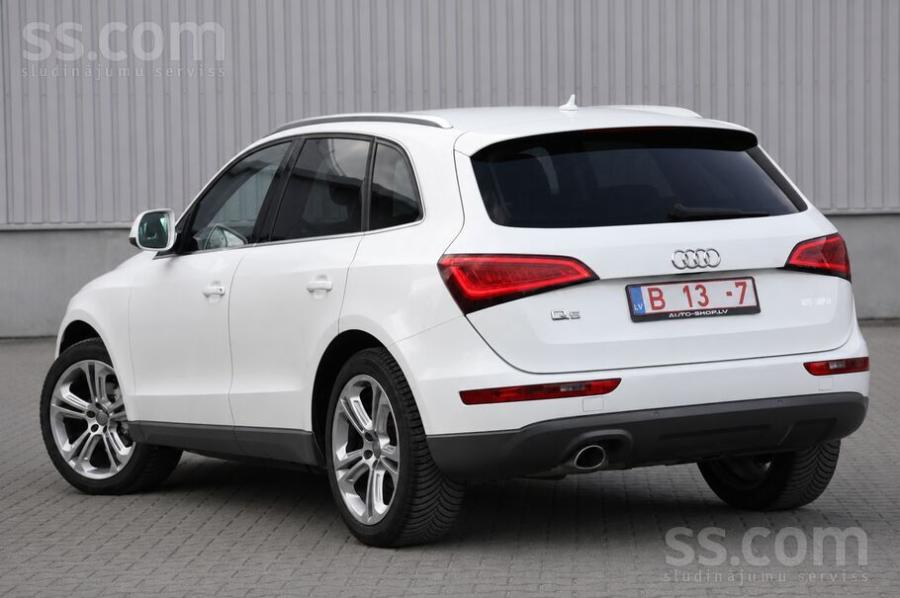 White Audi Q5 2013 in Tukums, with an engine capacity of 2.00 L and mileage of 267 thousand km for 11500 €, photo 5 on AUTOMOTO.COM.LV