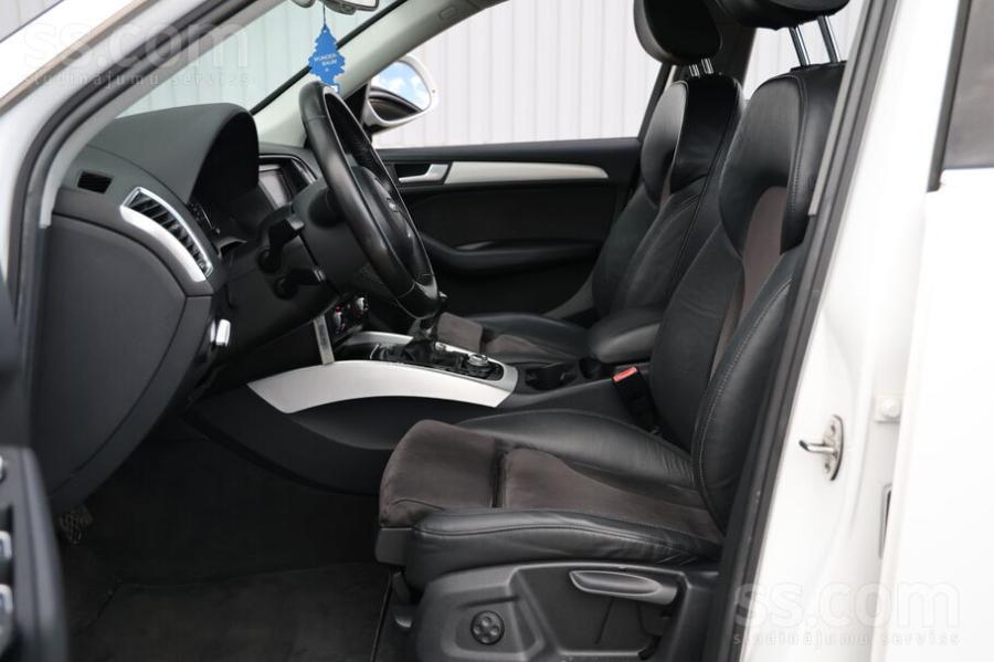 White Audi Q5 2013 in Tukums, with an engine capacity of 2.00 L and mileage of 267 thousand km for 11500 €, photo 9 on AUTOMOTO.COM.LV