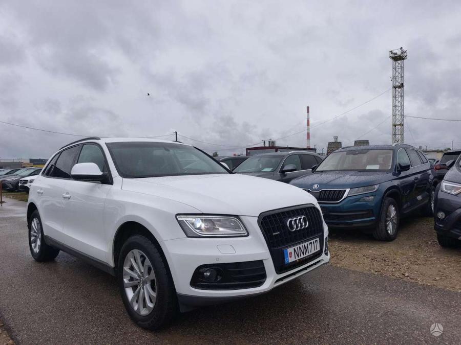 White Audi Q5 2013 in Vilnius, with an engine capacity of 2.00 L and mileage of 215 thousand km for 9350 €, photo 4 on AUTOMOTO.COM.LV
