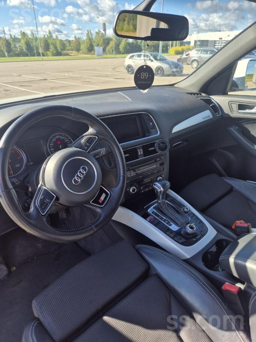 White Audi Q5 2013 in Tukums, with an engine capacity of 2.00 L and mileage of 327 thousand km for 12250 €, photo 5 on AUTOMOTO.COM.LV