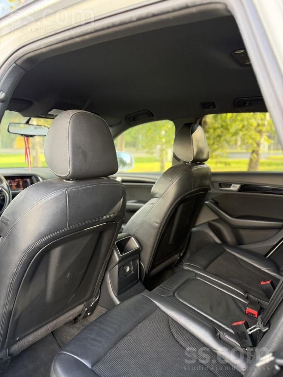 White Audi Q5 2013 in Riga, with an engine capacity of 3.00 L and mileage of 423 thousand km for 10950 €, photo 6 on AUTOMOTO.COM.LV