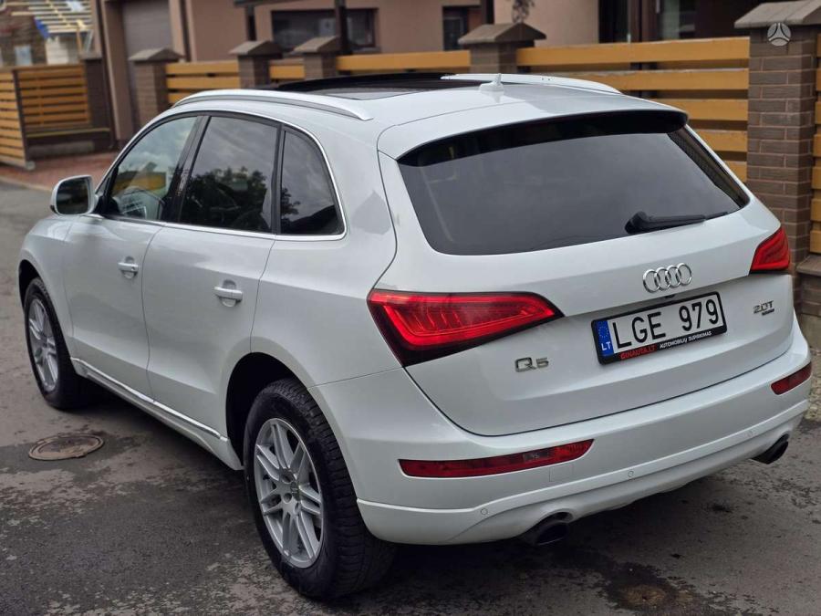 White Audi Q5 2013 in Radviliskis, with an engine capacity of 1.98 L and mileage of 196 thousand km for 7600 €, photo 4 on AUTOMOTO.COM.LV