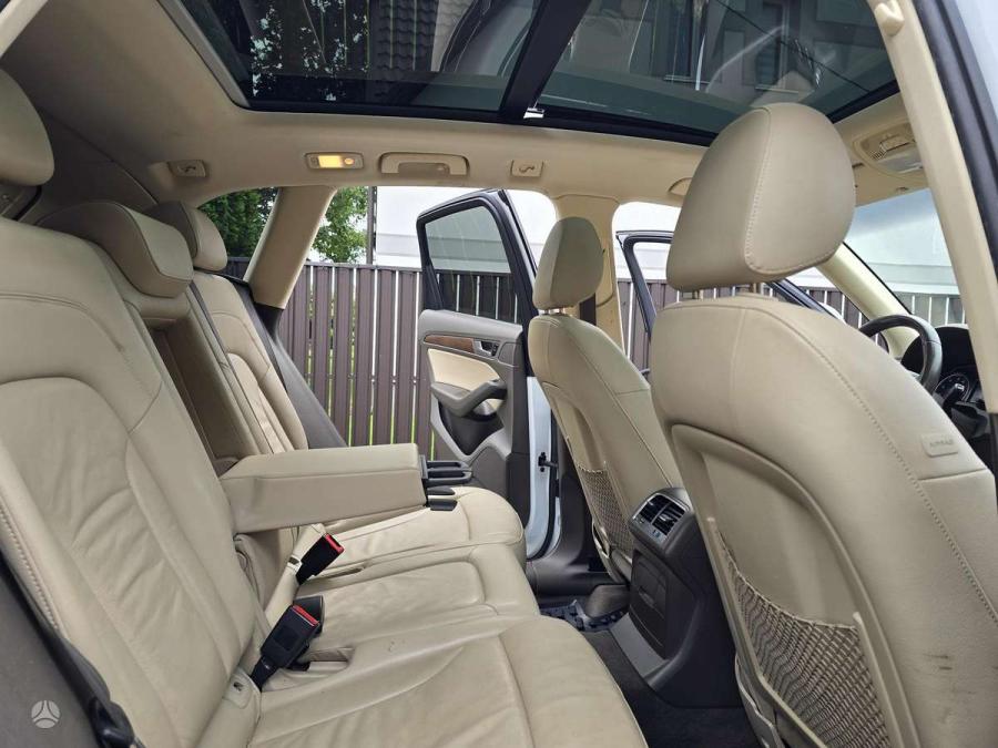 White Audi Q5 2013 in Radviliskis, with an engine capacity of 1.98 L and mileage of 196 thousand km for 7600 €, photo 10 on AUTOMOTO.COM.LV